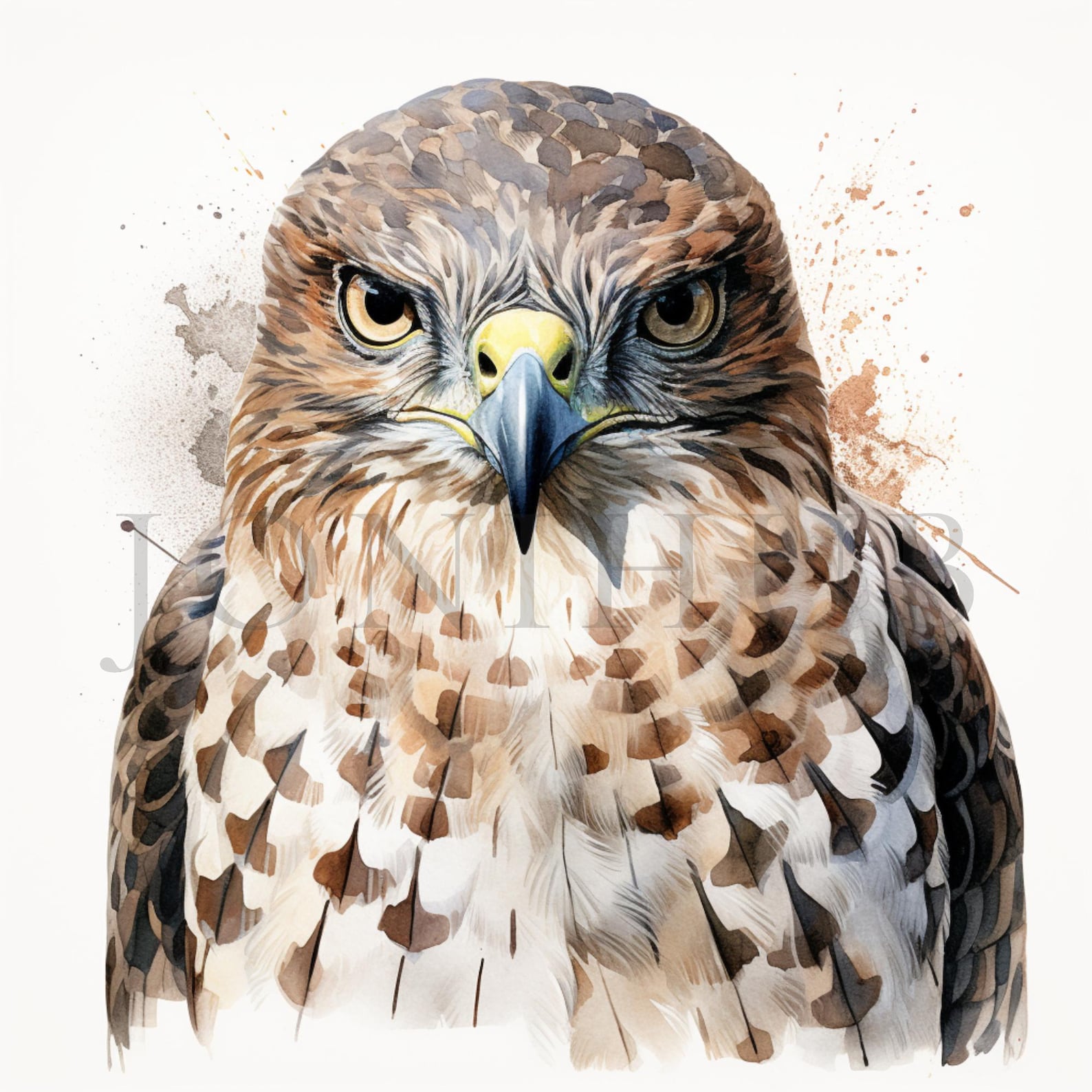Cooper's Hawk Clipart | 10 High Quality Jpgs | Digital Download | Card ...