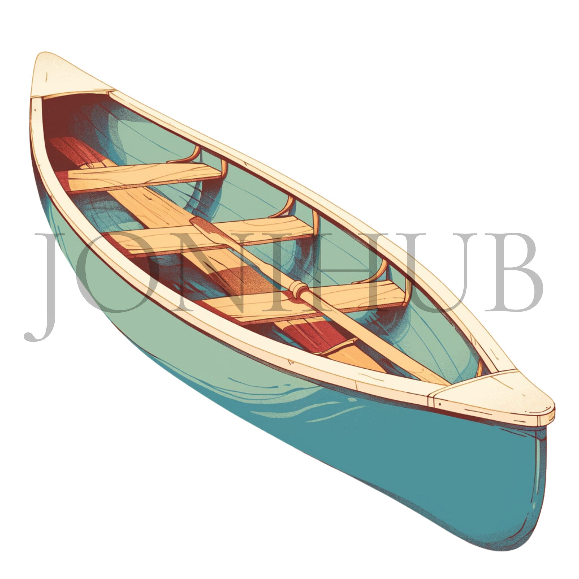 Vintage Canoe Clipart | 10 High Quality Jpg's | Digital Download ...