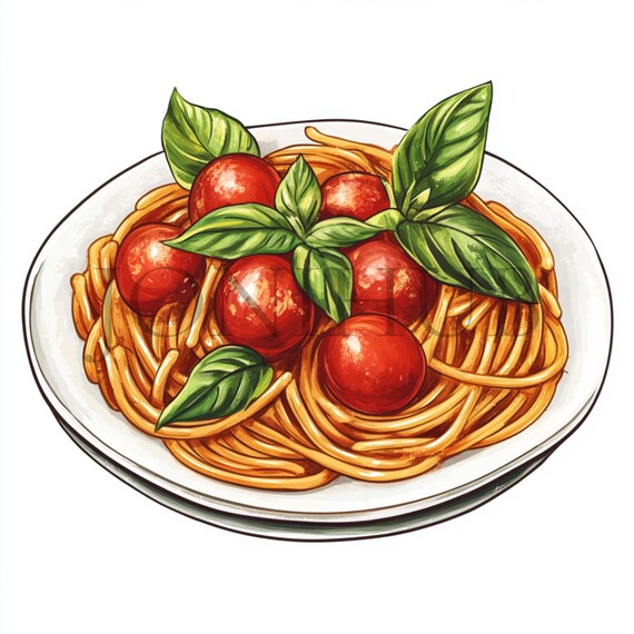 Spaghetti Dinner Clipart