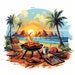 Summer BBQ Clipart 10 High Quality Jpg's Digital Download Outdoor ...