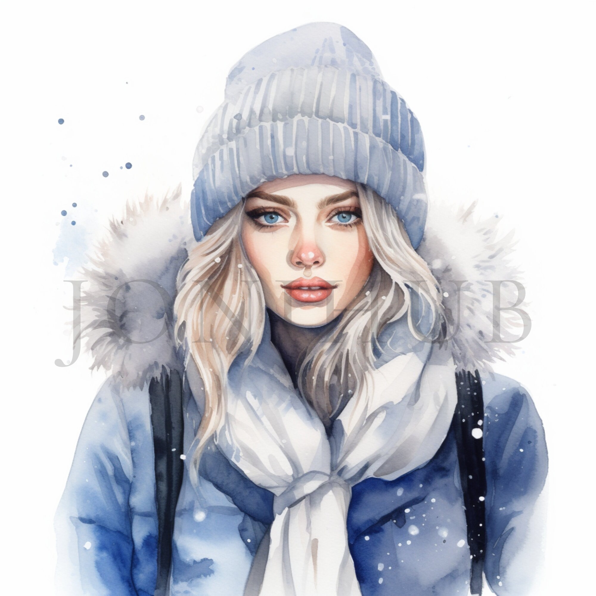 Cold Weather Fashion Clipart | 10 High Quality Jpg's | Digital Download ...