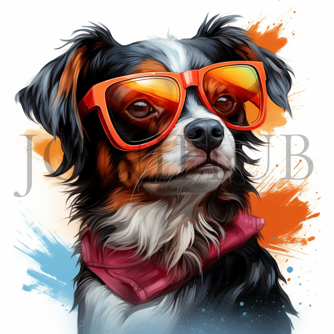 Cool Dogs Clipart | 10 High Quality Jpg's | Digital Download | Trendy ...