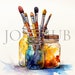 Paint Brushes Clipart | 10 High Quality Jpg's | Digital Download ...