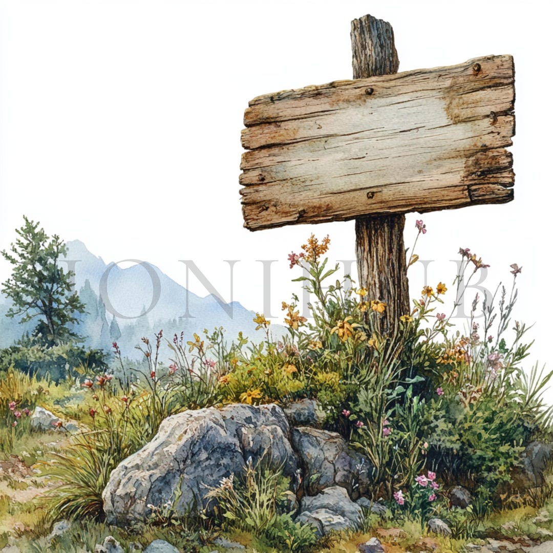 Wooden Sign Clipart | 10 High Quality JPG | Digital Download | Paper ...