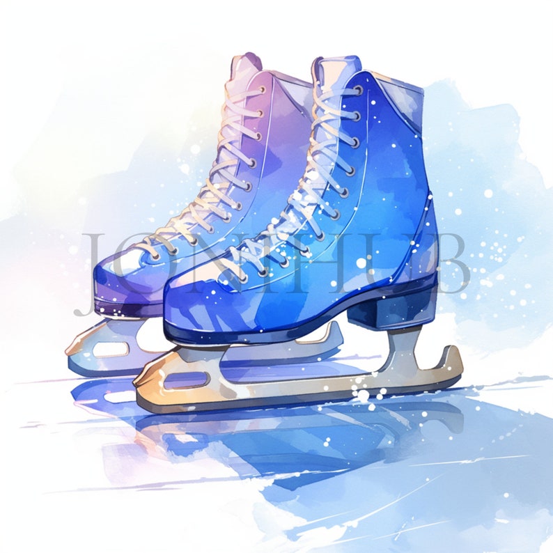 Ice Skates Clipart | 10 High Quality Jpg's | Digital Download ...