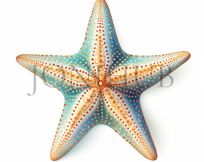 10 druckbare Seestern Clipart, Seestern Aquarell, Nautische Clip Art ...