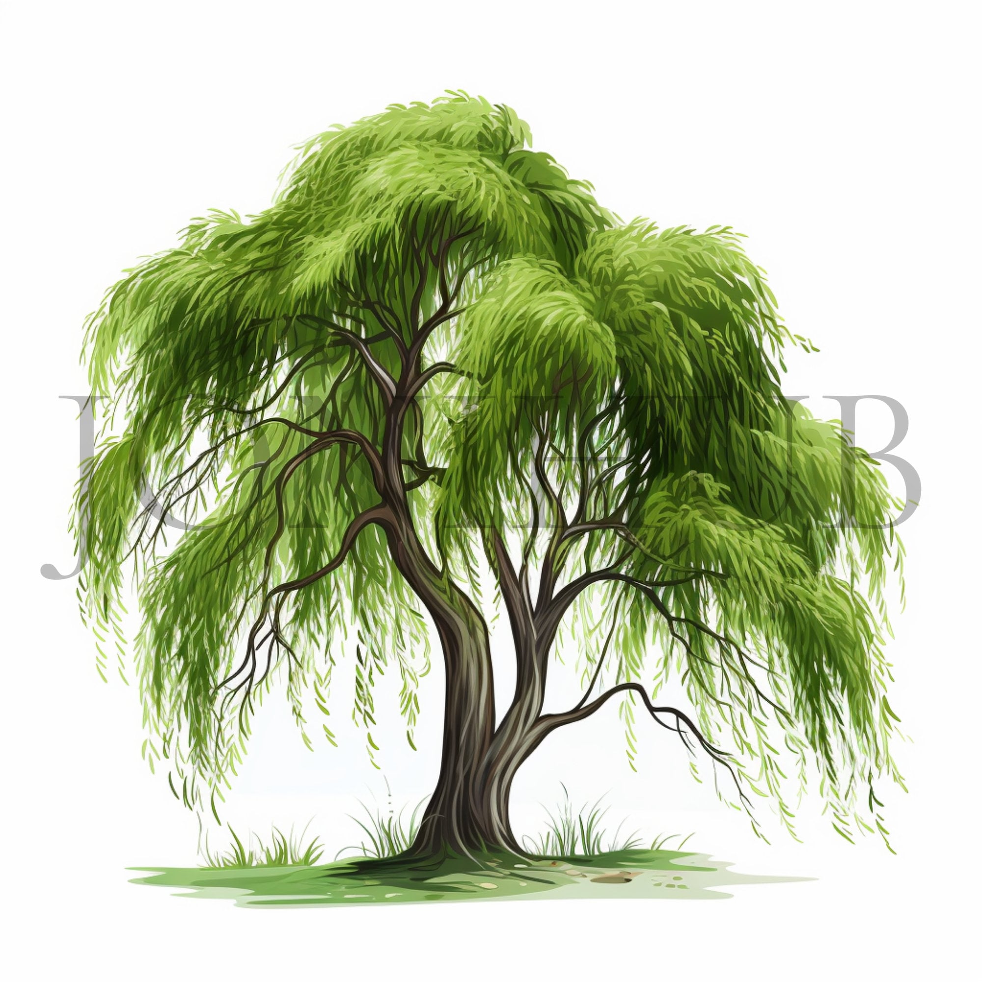 Willow Trees Clipart 10 High Quality Jpg's Digital Download Clipart ...
