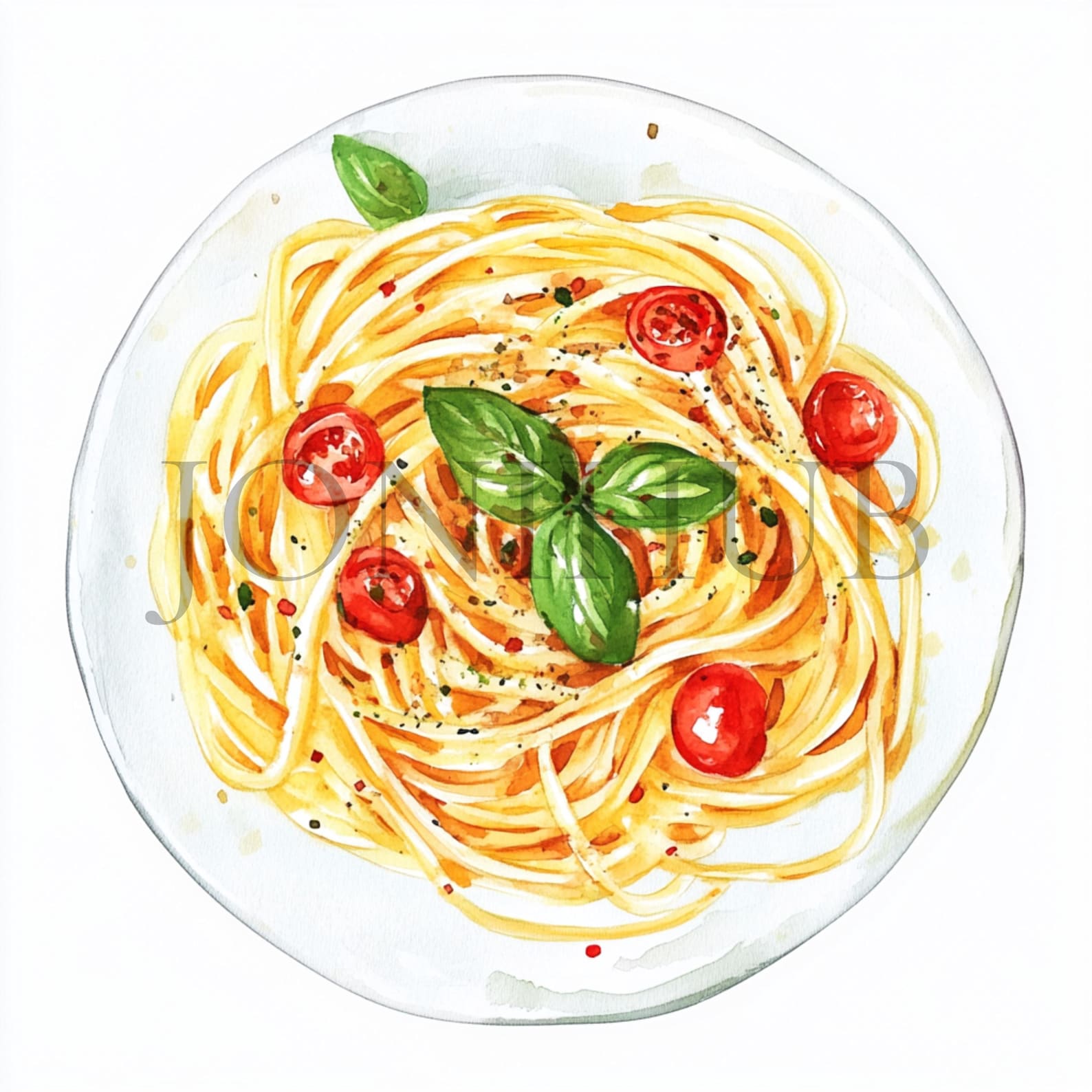 Spaghetti Plate Clipart | 10 High Quality Jpg's | Digital Download ...