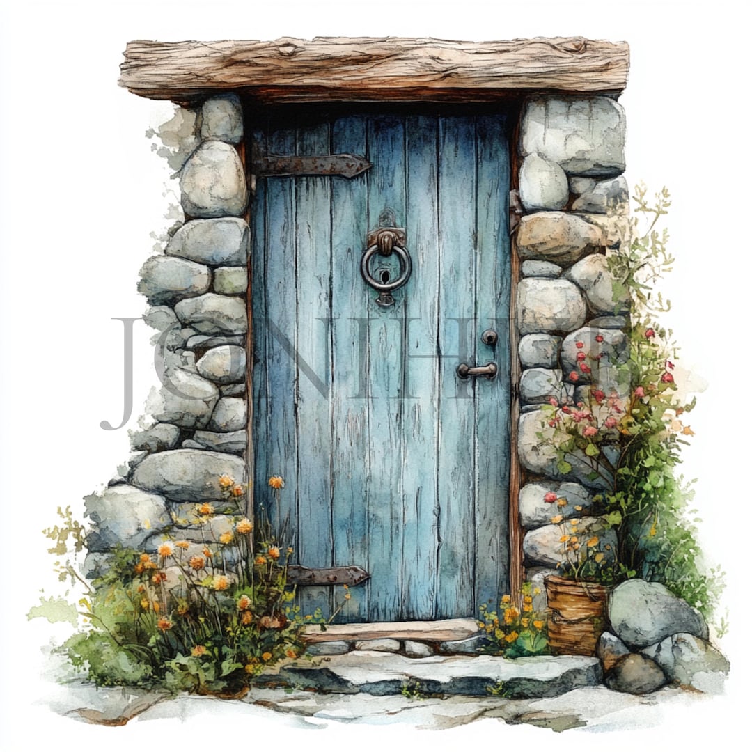 Old Doors Clipart | 10 High Quality Jpg's | Digital Download | Rustic ...
