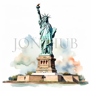 Statue of Liberty Clipart | 10 High Quality Jpgs | Digital Download ...