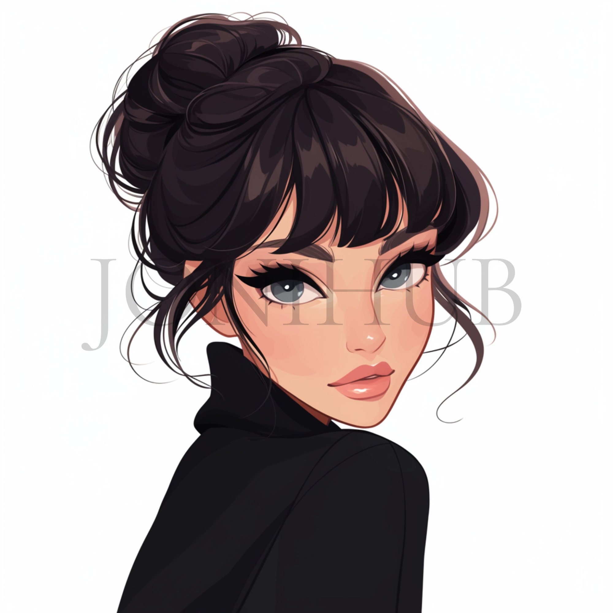 Lady Clipart 10 High Quality Jpg's Digital Download Fashionable Women ...