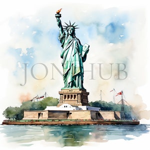 Statue of Liberty Clipart | 10 High Quality Jpgs | Digital Download ...