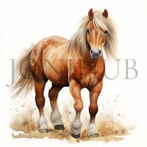 Pony Clipart | 10 High Quality Jpg's | Digital Download | Cute Pony Art ...