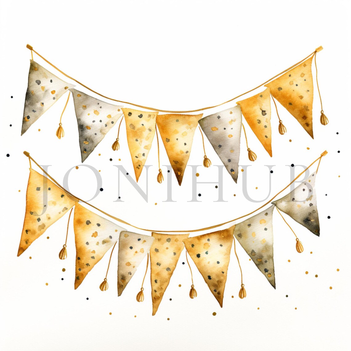 Party Bunting Clipart | 10 High Quality Jpgs | Digital Download ...