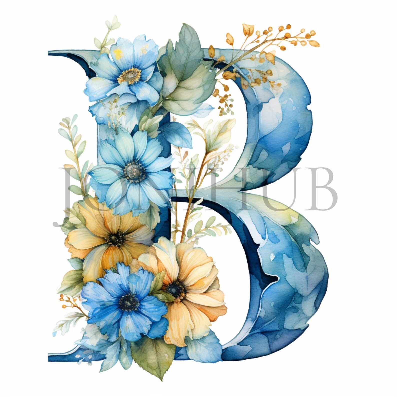 Letter B Clipart 10 High Quality Jpgs Digital Download Decorative ...