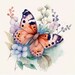 Flowers Butterfly Clipart | Nursery Art | Card Making | Butterfly ...