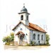 Church Clipart, Old Chapel, Printable Watercolor Clipart, High Quality ...