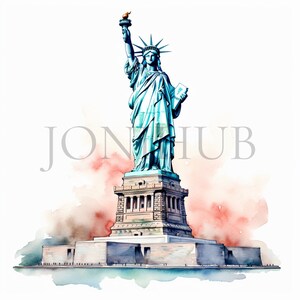 Statue of Liberty Clipart | 10 High Quality Jpgs | Digital Download ...