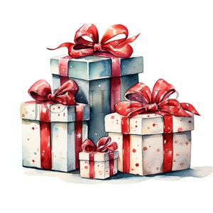 Holiday Presents Clipart | 10 High Quality Jpgs | Digital Download ...