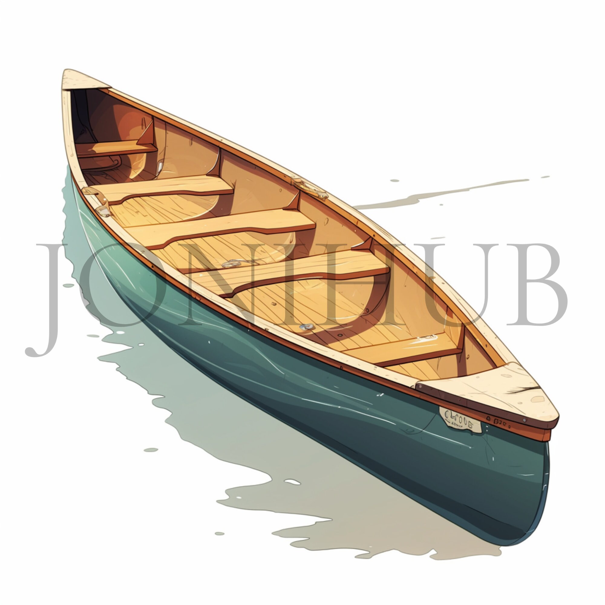 Vintage Canoe Clipart | 10 High Quality Jpg's | Digital Download ...