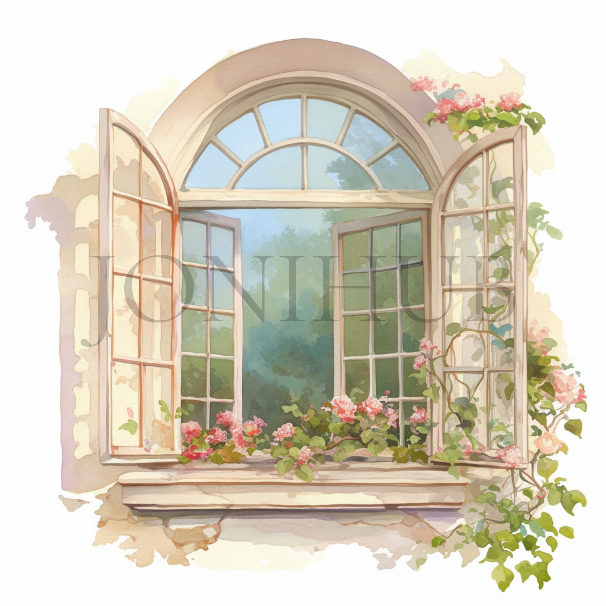 Victorian Windows Clipart | 10 High Quality Jpg's | Digital Download ...