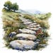 Rocky Path Clipart | 10 High Quality Jpgs | Digital Download ...