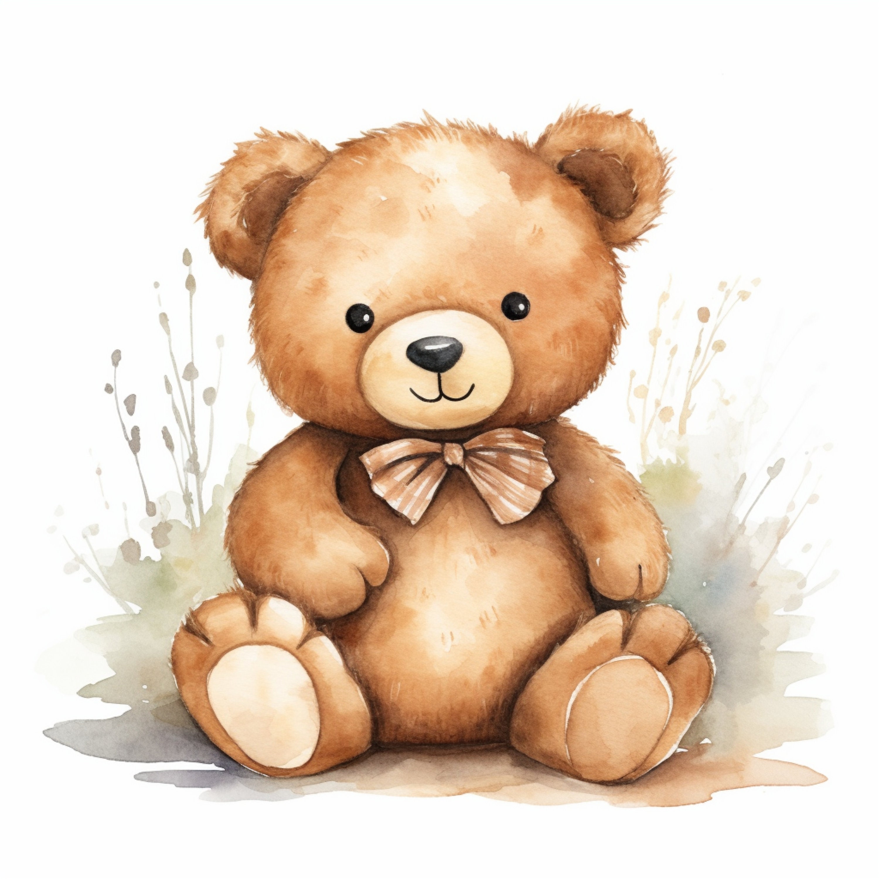 Teddy Bear Clipart Nursery Art Instant Digital Download - Etsy
