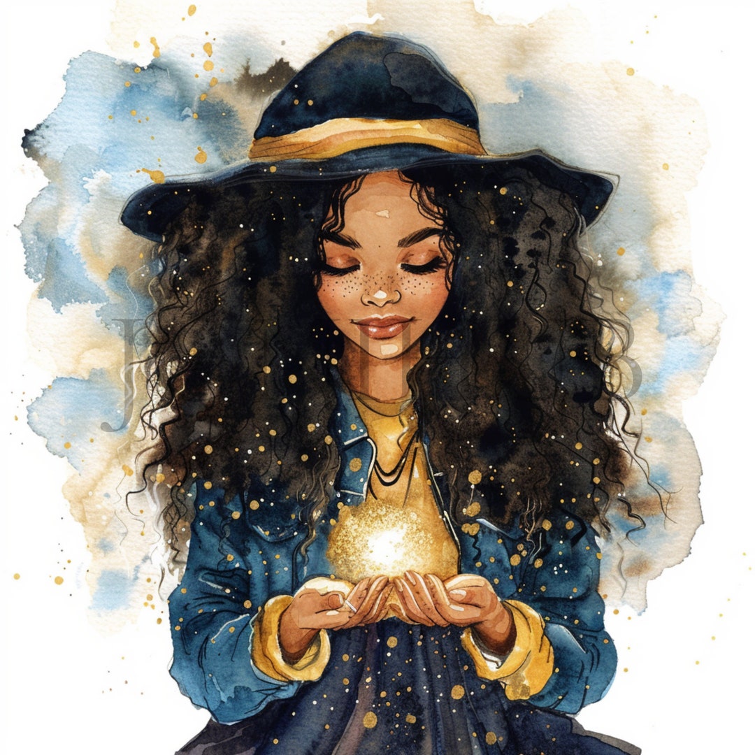 Black Girl Magic Clipart | 10 High Quality Jpg's | Digital Download ...