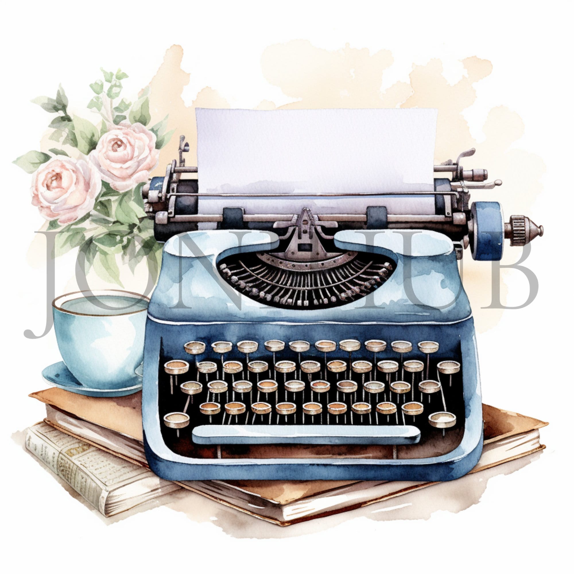 Typewriter Clipart 10 High Quality Jpg's Digital Download Vintage ...