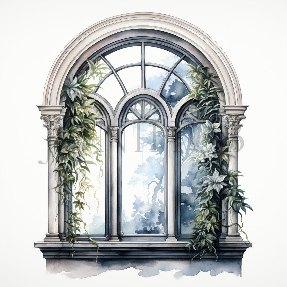 Victorian Windows Clipart 10 High Quality Jpg's Digital Download ...