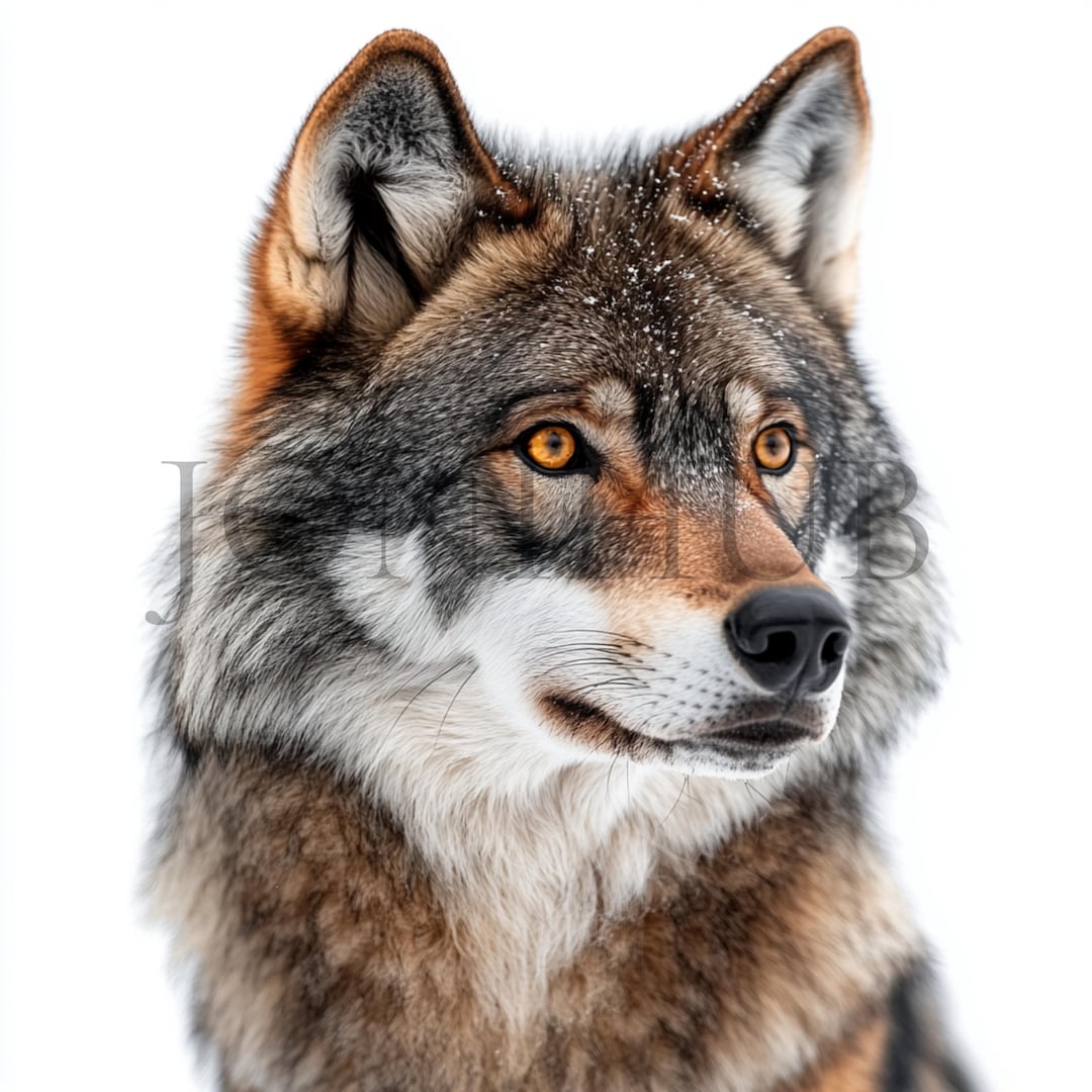 Wolf in Winter Clipart | 10 High Quality Jpgs | Digital Download | Wild ...