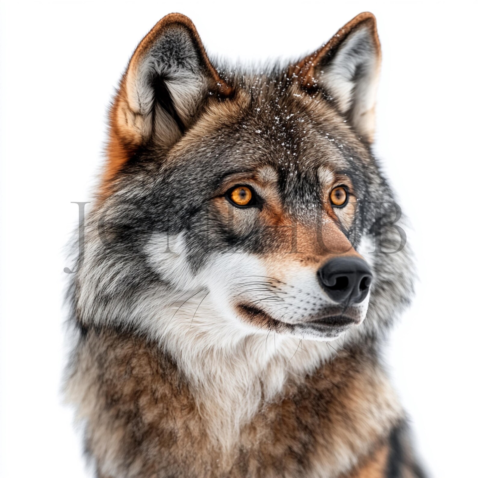 Wolf in Winter Clipart | 10 High Quality Jpgs | Digital Download | Wild ...