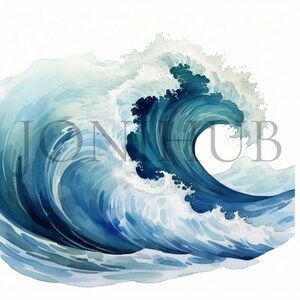 Ocean Waves Clipart | 10 High Quality Jpg's | Digital Download | Ocean ...