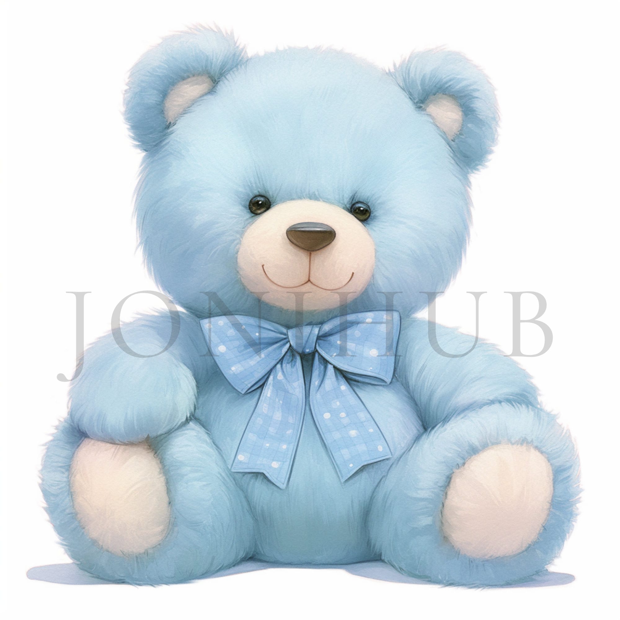 Blue Teddy Bear Clipart 10 High Quality Jpgs Digital Download Teddy ...