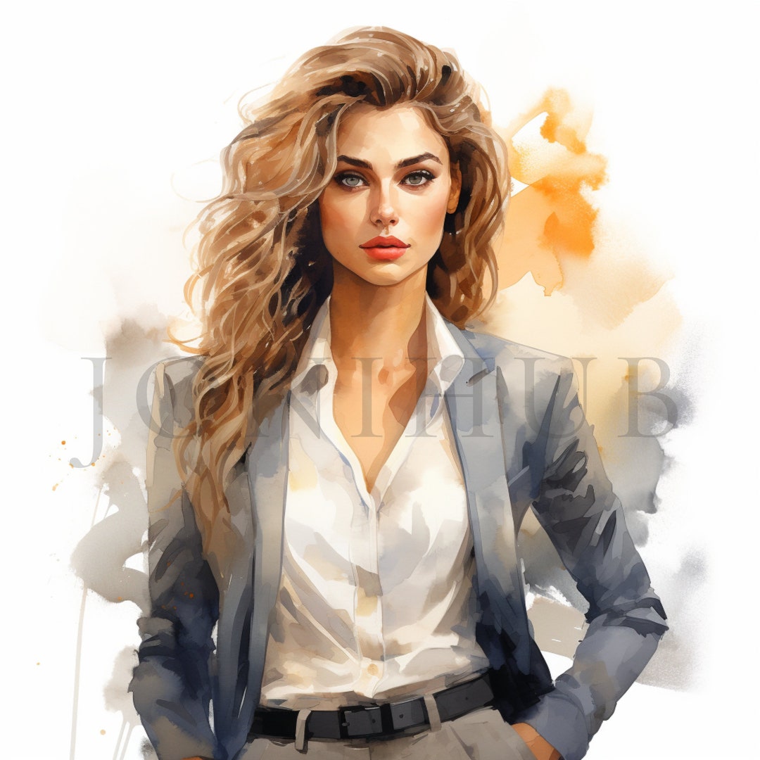 Boss Lady Clipart | 10 High Quality Jpg's | Instant Digital Download | Fashion Illustration ...