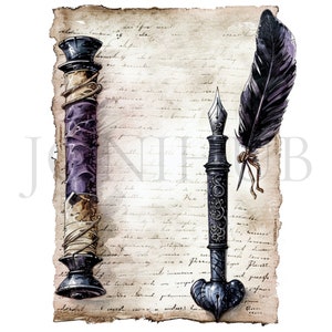 Antique Paper Clipart | 10 High Quality Jpgs | Digital Download ...