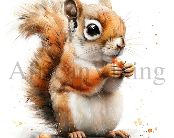 3D Squirrel Clipart 11 High-quality Jpgs Clipart Bundle Digital Paper ...