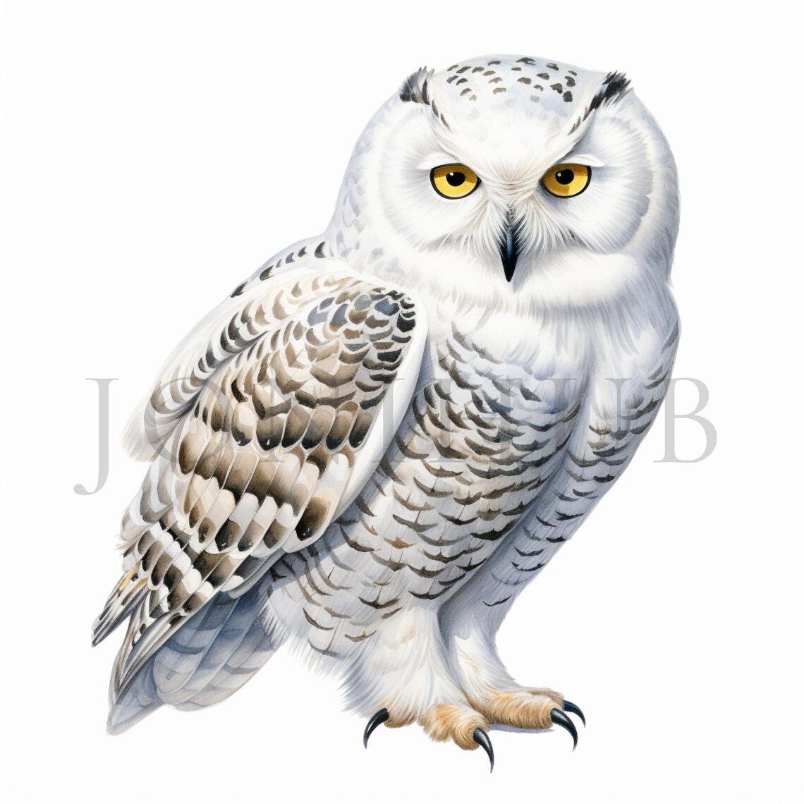 Snowy Owl Clipart | 10 High Quality Jpgs | Instant Digital Download ...