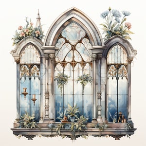 Victorian Windows Clipart | 10 High Quality Jpg's | Digital Download ...