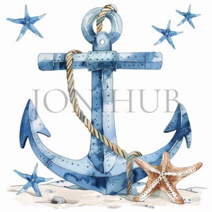Anchor Clipart | High Quality JPG | Digital Download | Marine Clipart ...