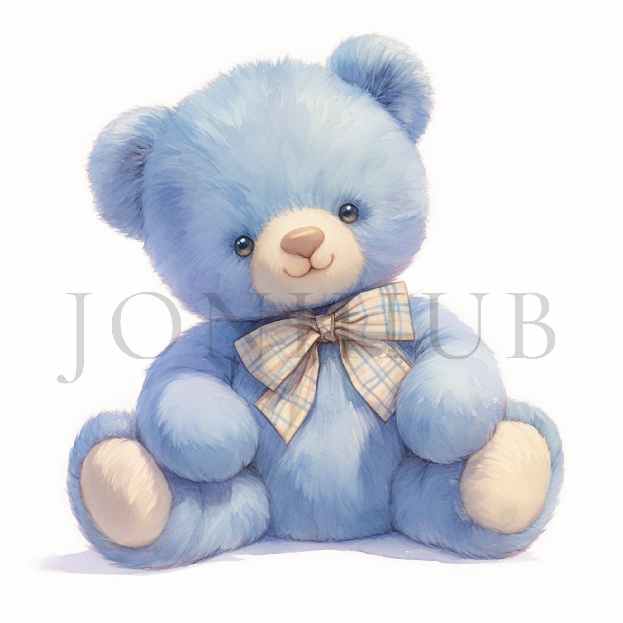 Blue Teddy Bear Clipart 10 High Quality Jpgs Digital Download Teddy ...