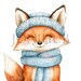 Fox in Winter Clipart | 10 High Quality Jpg's | Digital Download ...