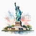 Statue of Liberty Clipart | 10 High Quality Jpgs | Digital Download ...