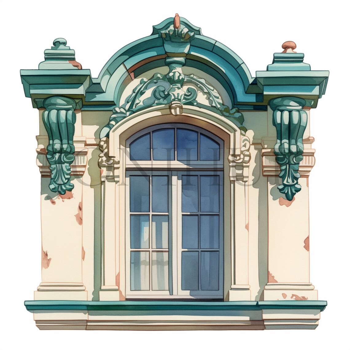 Victorian Windows Clipart | 10 High Quality Jpg's | Digital Download ...
