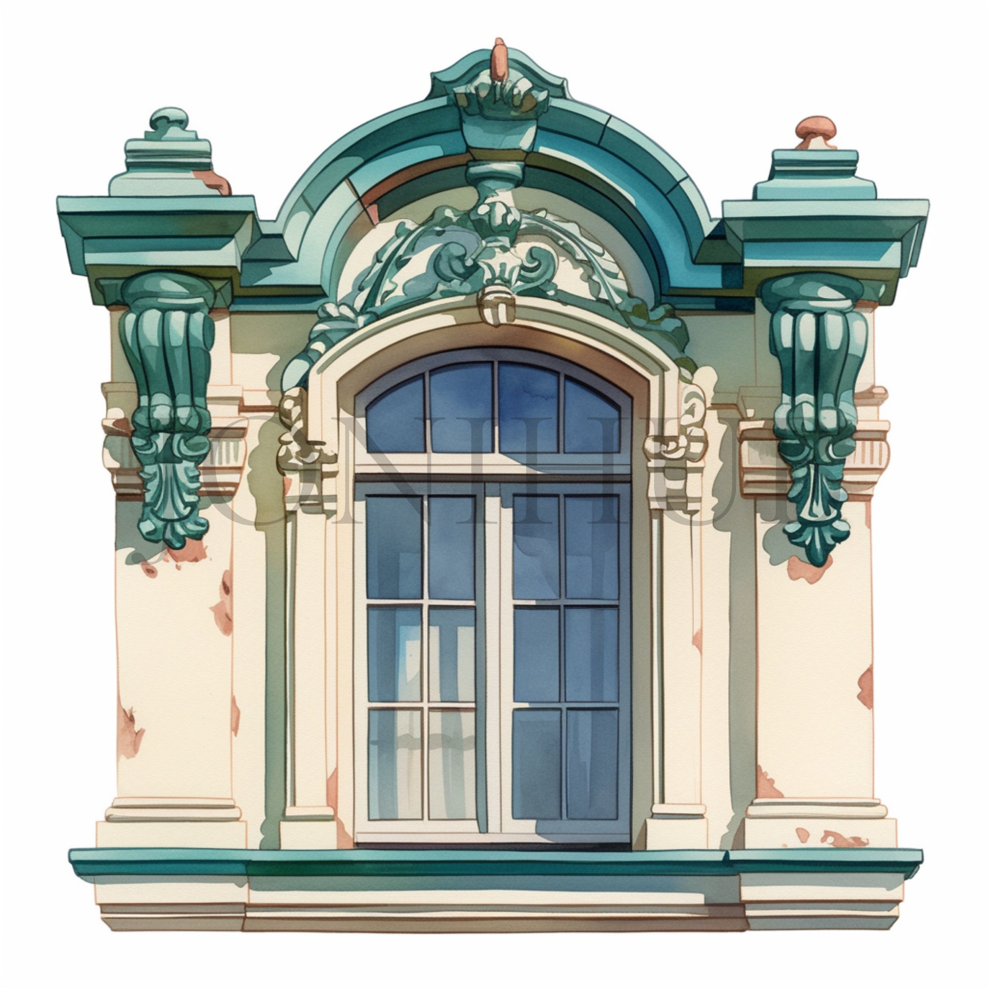 Victorian Windows Clipart | 10 High Quality Jpg's | Digital Download ...