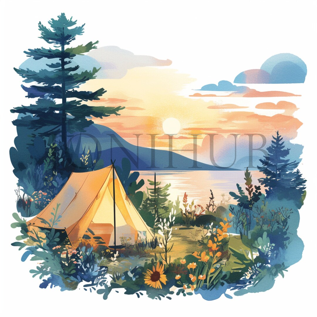 Summer Camp Clipart | 10 High Quality Jpg's | Digital Download ...