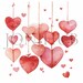 Hanging Hearts Clipart | 10 High Quality Jpg's | Digital Download ...
