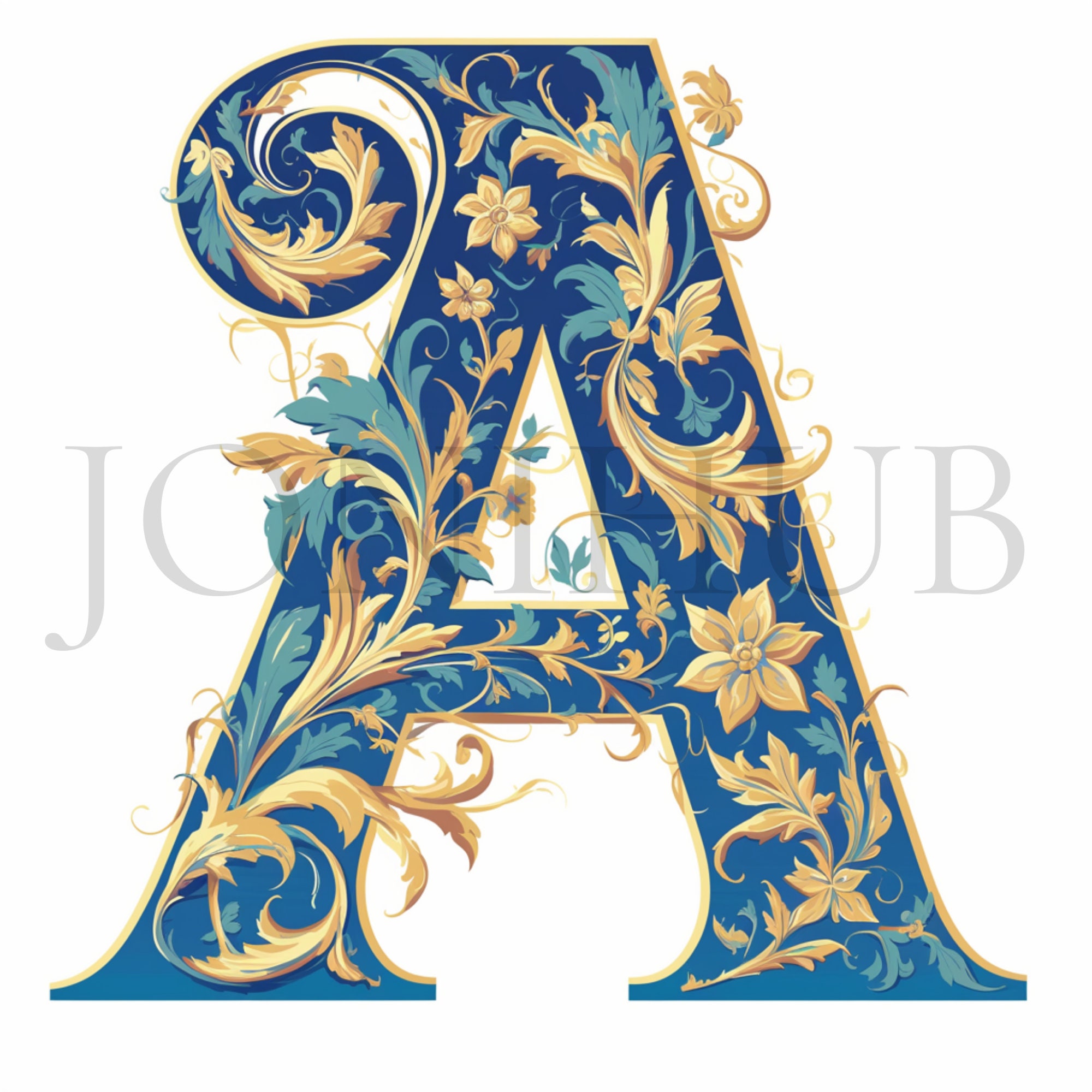 Letter A Clipart 10 High Quality Jpg's Digital Download Alphabet Art ...