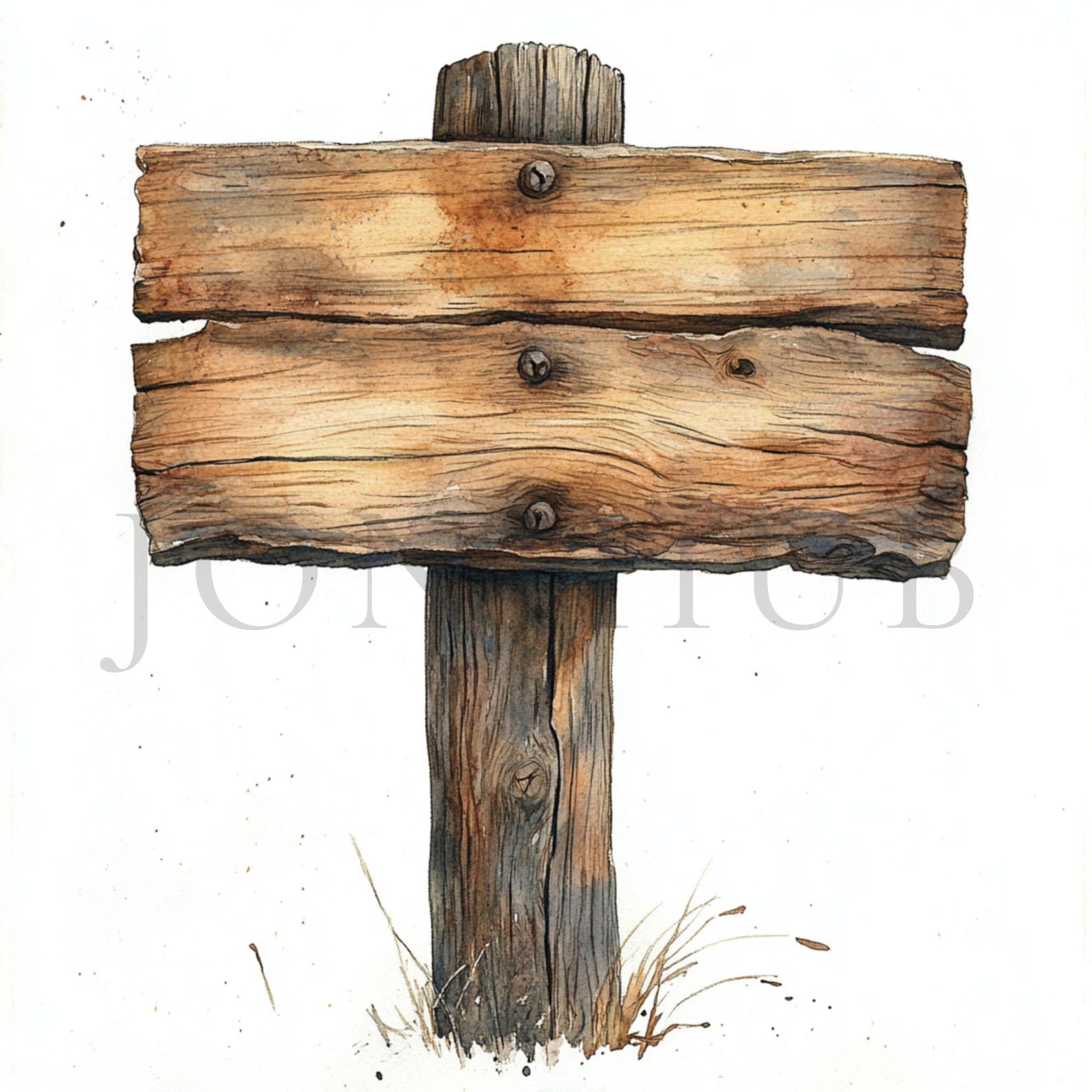 Wooden Sign Clipart | 10 High Quality JPG | Digital Download ...