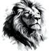 Lion Greyscale Clipart | 10 High Quality Jpg's | Digital Download ...